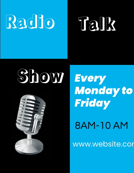 Copy of Radio Show flyer | PosterMyWall