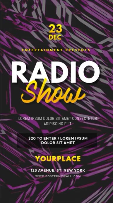 Radio Show Instagram Story Template | PosterMyWall