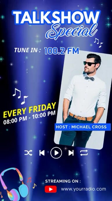 Radio Show Instagram Story Template | PosterMyWall