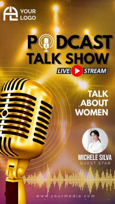 RADIO SHOW PODCAST Template | PosterMyWall