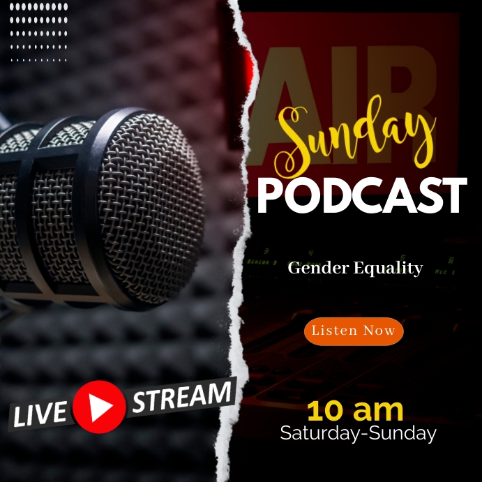 RADIO SHOW PODCAST Template | PosterMyWall