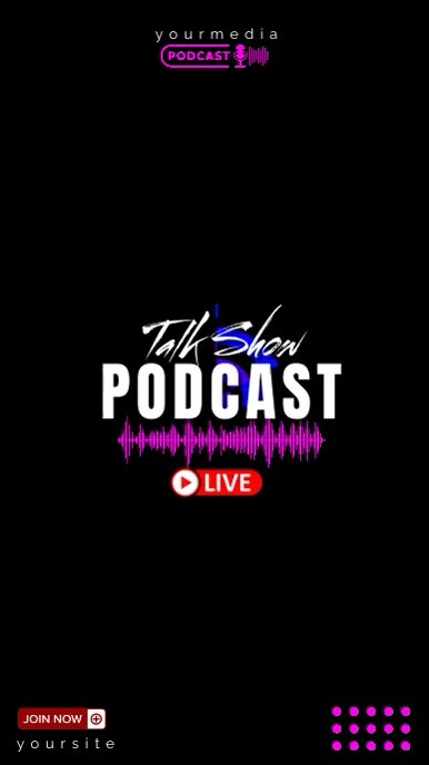 RADIO SHOW PODCAST Instagram story video Template | PosterMyWall