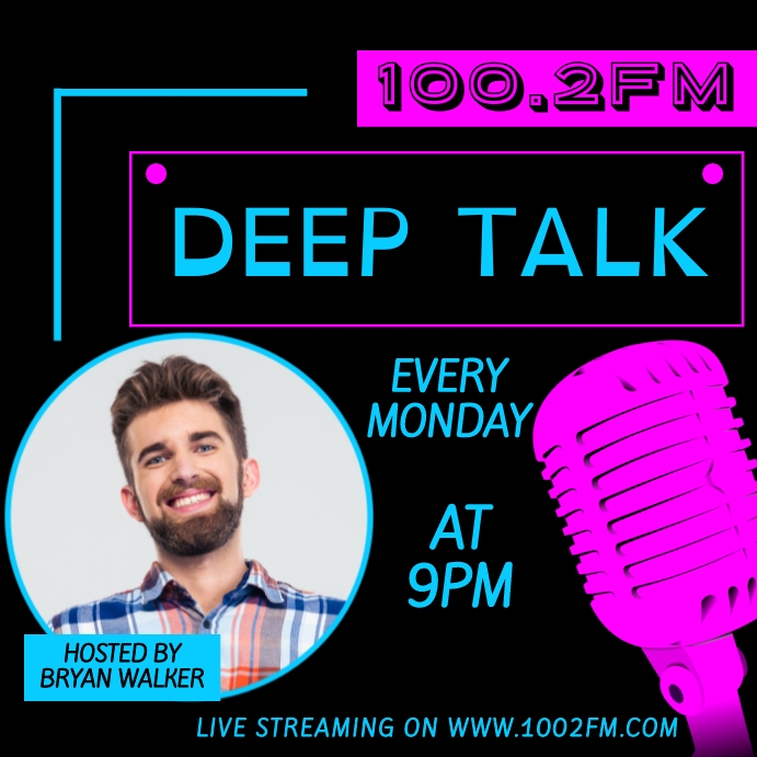 Radio Show Poster Templat | PosterMyWall