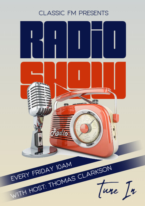 Copy of radio show posters | PosterMyWall