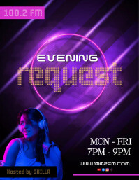 Radio Show Program Template | PosterMyWall