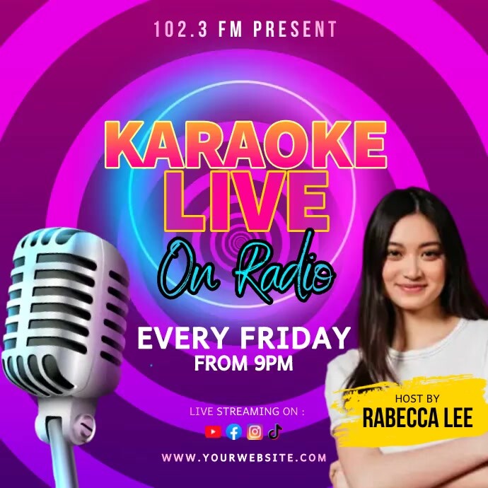 Plantilla de Radio Show Program | PosterMyWall