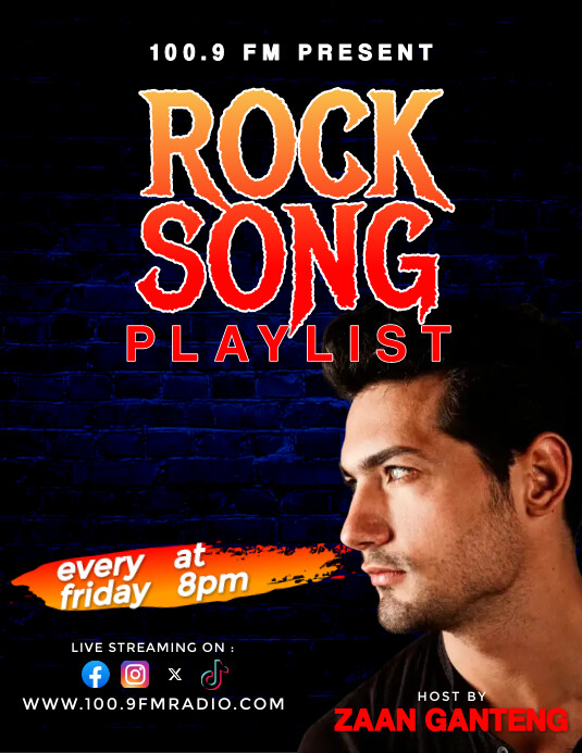 Radio Show Program Template | PosterMyWall