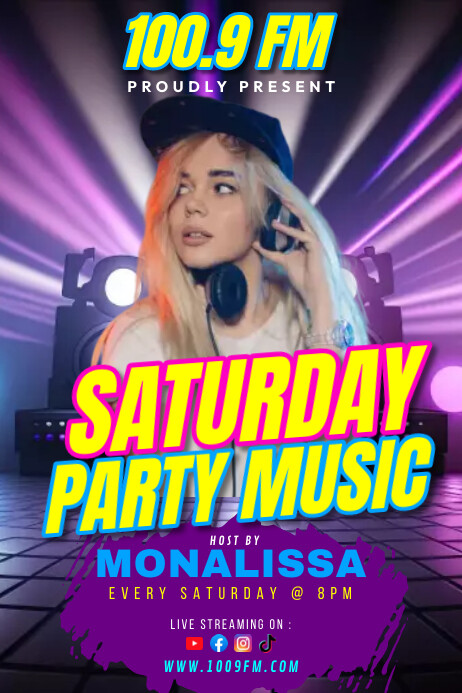 Radio Show Program Template | PosterMyWall