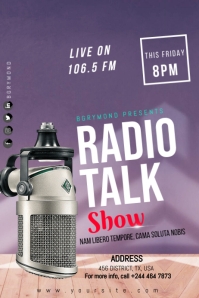 Radio Talk Show Poster Template | PosterMyWall