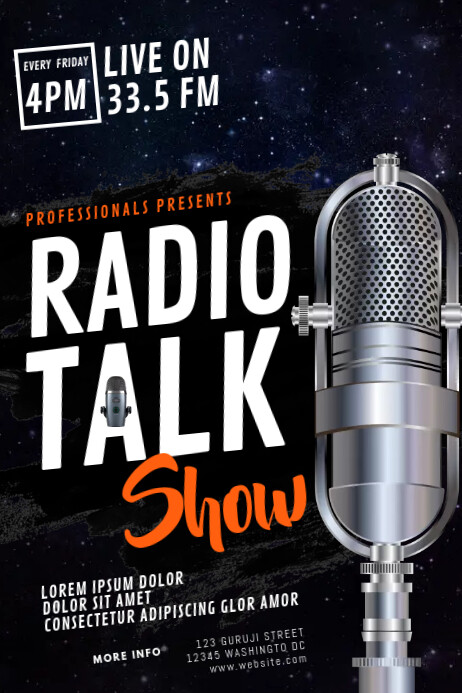 radio talk show Template | PosterMyWall
