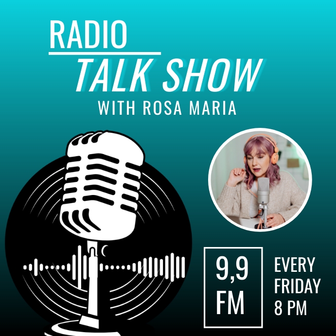 RADIO TALK SHOW DESIGN Template | PosterMyWall
