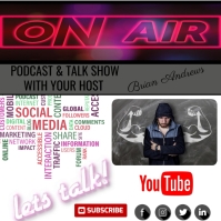 Radio Talk Show Podcast YouTube Ad Template | PosterMyWall