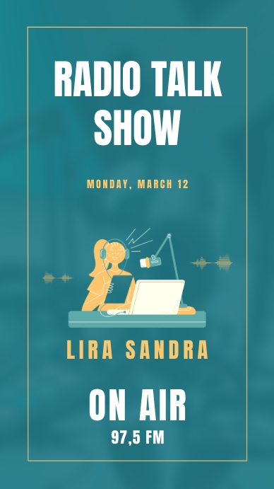 RADIO TALK SHOW POSTER Template | PosterMyWall