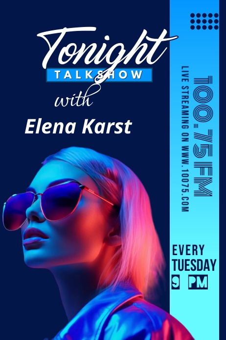 Radio Talk Show Poster Template | PosterMyWall