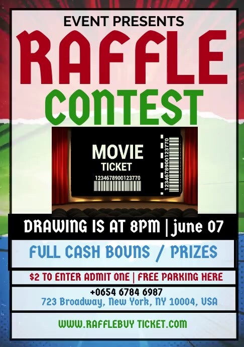Raffle Contest A5 Template | PosterMyWall