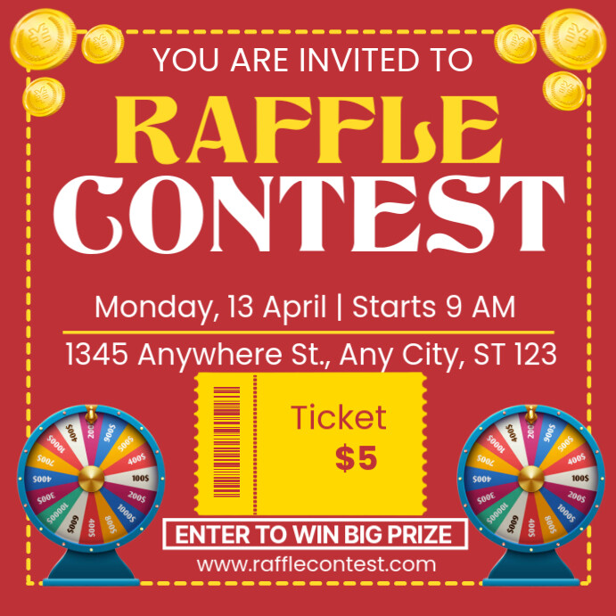 raffle contest Template | PosterMyWall