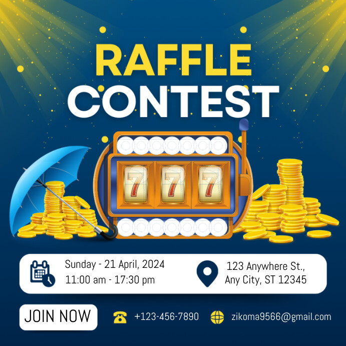 Copy of Raffle contest | PosterMyWall