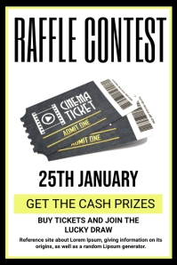 Raffle Ticket Contest Flyer Template | PosterMyWall