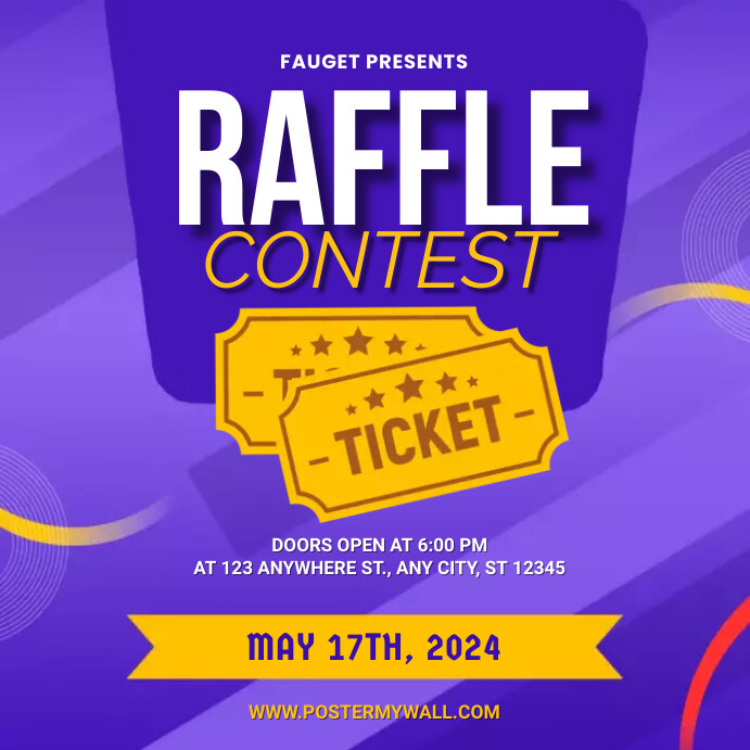 Raffle Contest Template | PosterMyWall