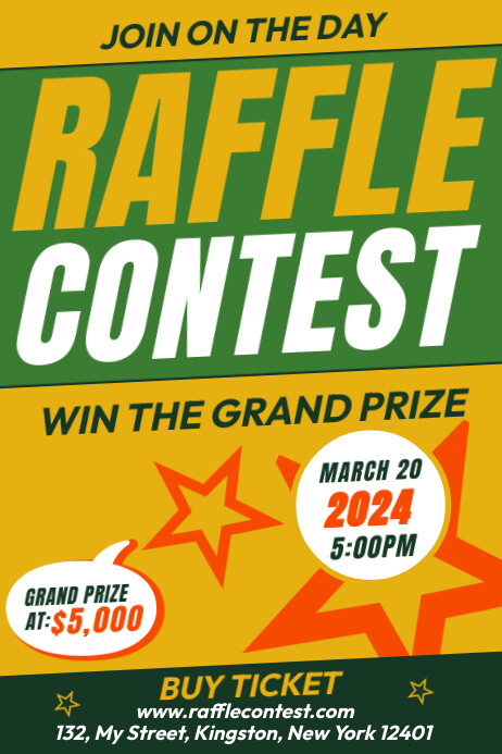 Plantilla de raffle contest | PosterMyWall