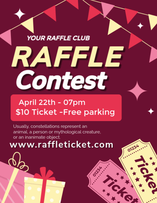 raffle contest Template | PosterMyWall