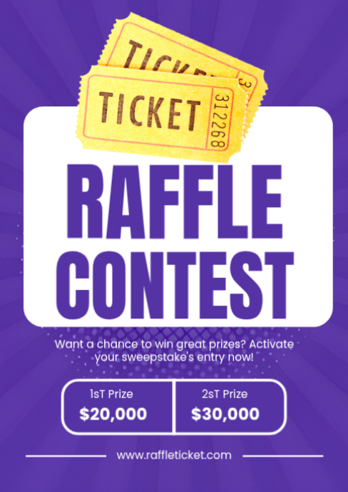 raffle contest Template | PosterMyWall