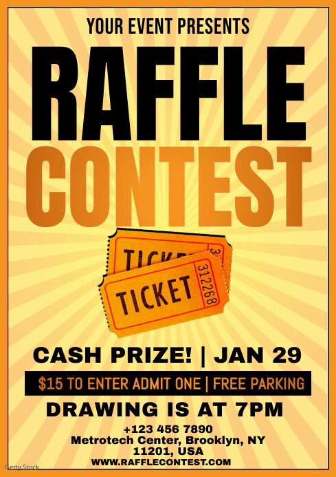 Copy of raffle contest | PosterMyWall