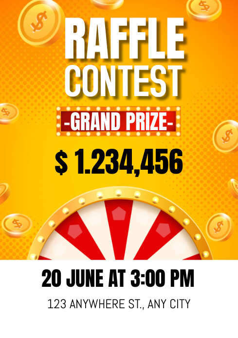Raffle contest Templat | PosterMyWall