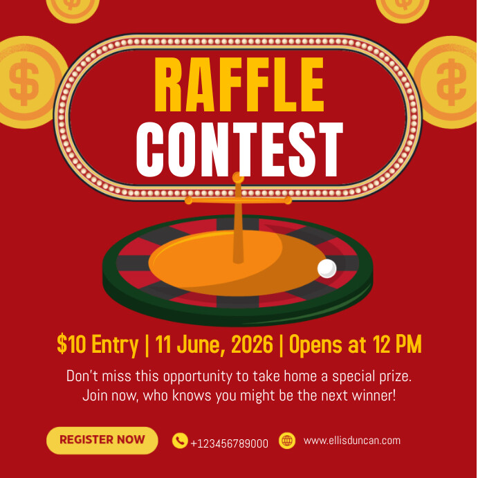 raffle contest Template | PosterMyWall