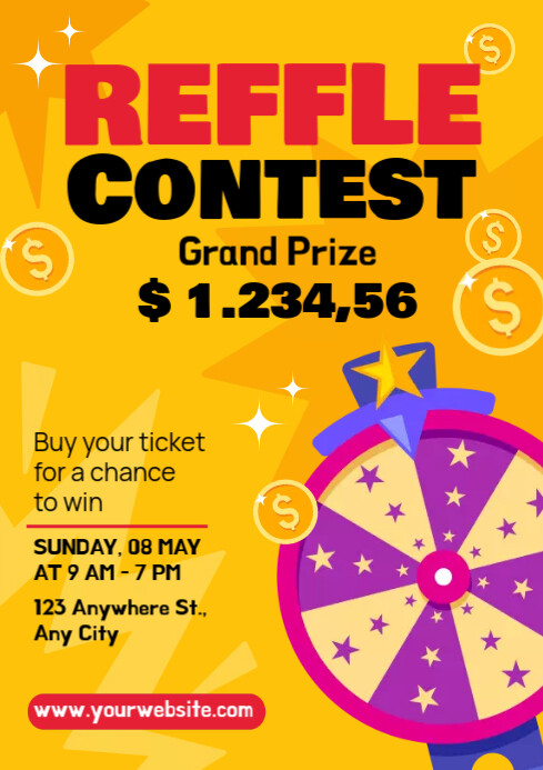 Copy of Raffle Contest Flyer | PosterMyWall