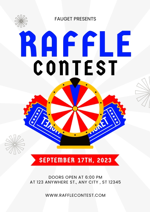 Raffle Contest Flyer Design Template | PosterMyWall