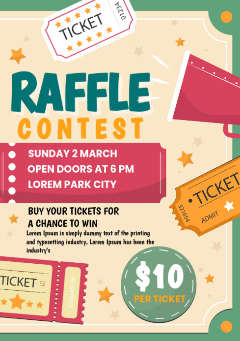 Copy of Raffle Contest Flyer | PosterMyWall