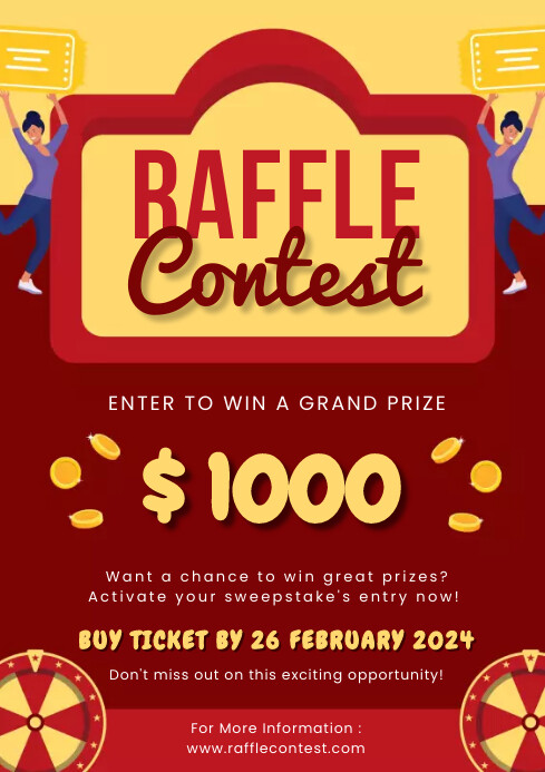 Modèle Raffle Contest Flyer | PosterMyWall