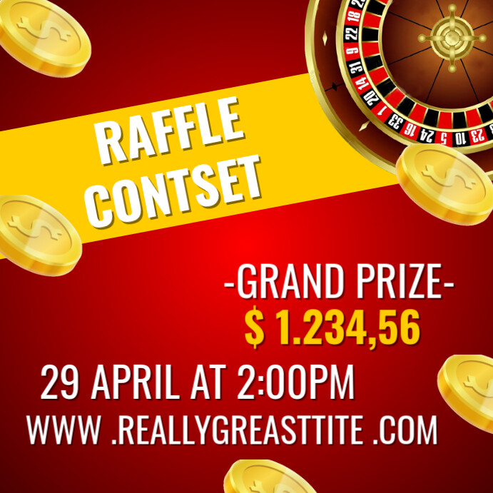 Plantilla de Raffle Contset Instagram Post | PosterMyWall