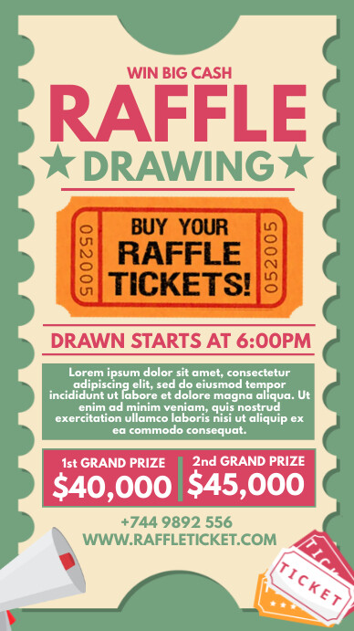 Door Prize Drawing Templates