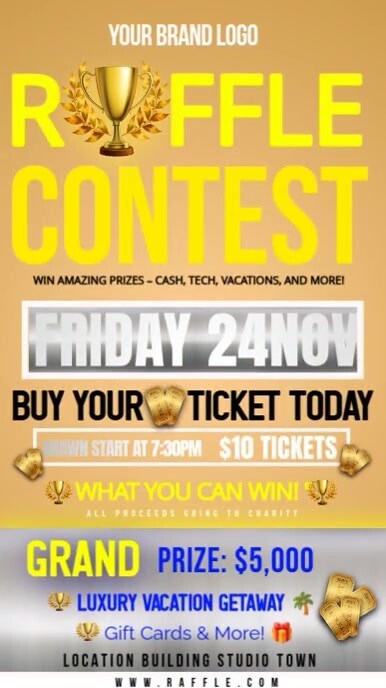 Copy of Raffle Flyer templates | PosterMyWall