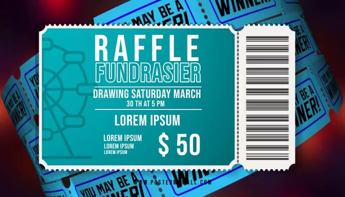 Modèle Raffle Ticket , Raffle contest | PosterMyWall