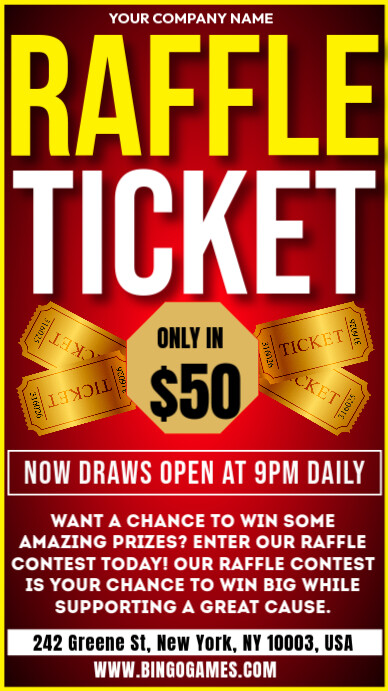 Plantilla de Raffle Ticket Competition Instagram Post, Ins | PosterMyWall