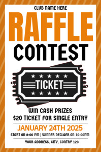 Raffle Ticket Competition Poster template design | PosterMyWall