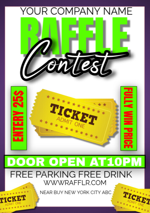 Copy of raffle ticket contest | PosterMyWall