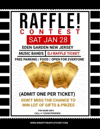 Raffle Ticket Contest Flyer Template | PosterMyWall
