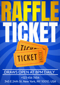Raffle Ticket Contest Flyer Template | PosterMyWall