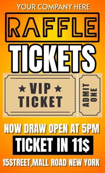 raffle ticket Template | PosterMyWall