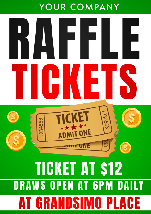 Copy of raffle ticket | PosterMyWall