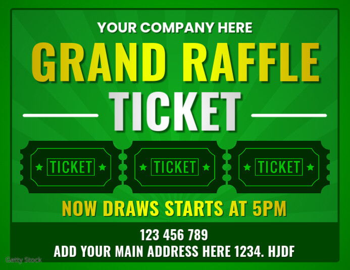 Raffle Ticket Template | PosterMyWall
