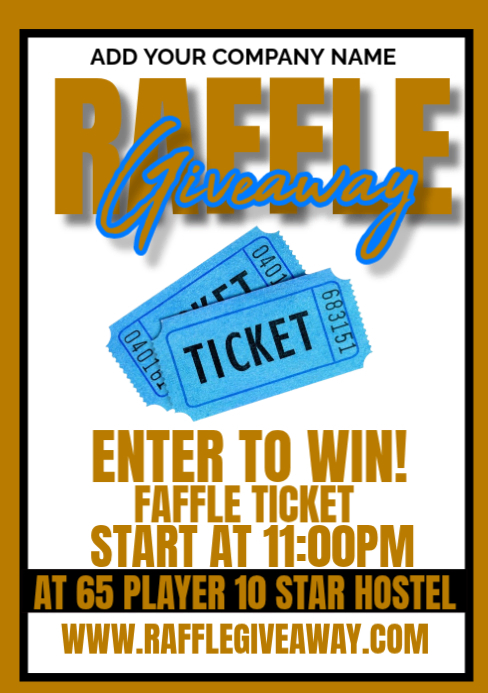 Raffle Ticket Template | PosterMyWall