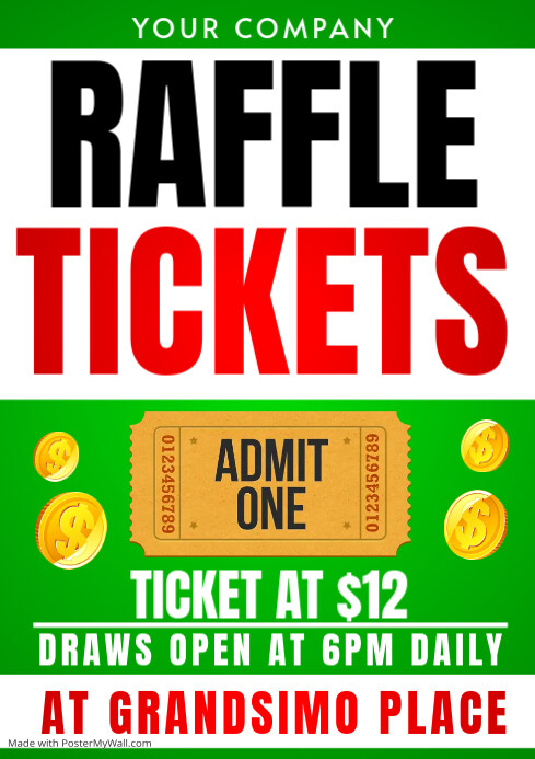 raffle ticket Template | PosterMyWall