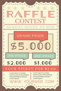 Raffle Poster Template | PosterMyWall
