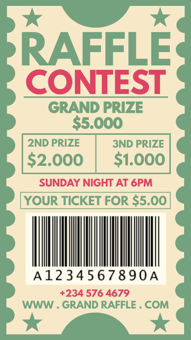 raffle ticket Template | PosterMyWall