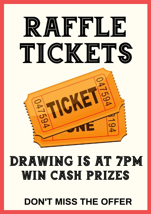 Copy of raffle ticket | PosterMyWall